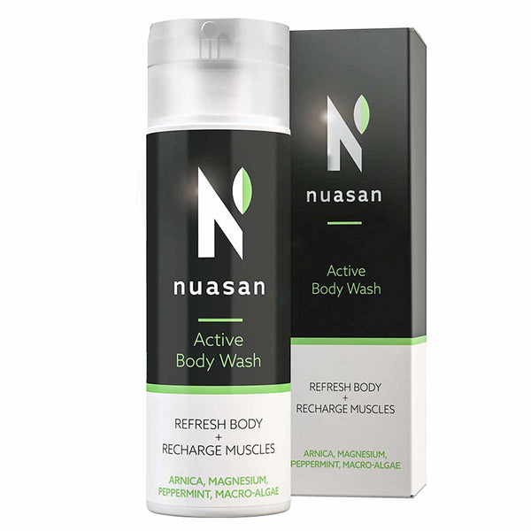 Nuasan Active Body Wash with Arnica and Magnesium to soothe aching and ...