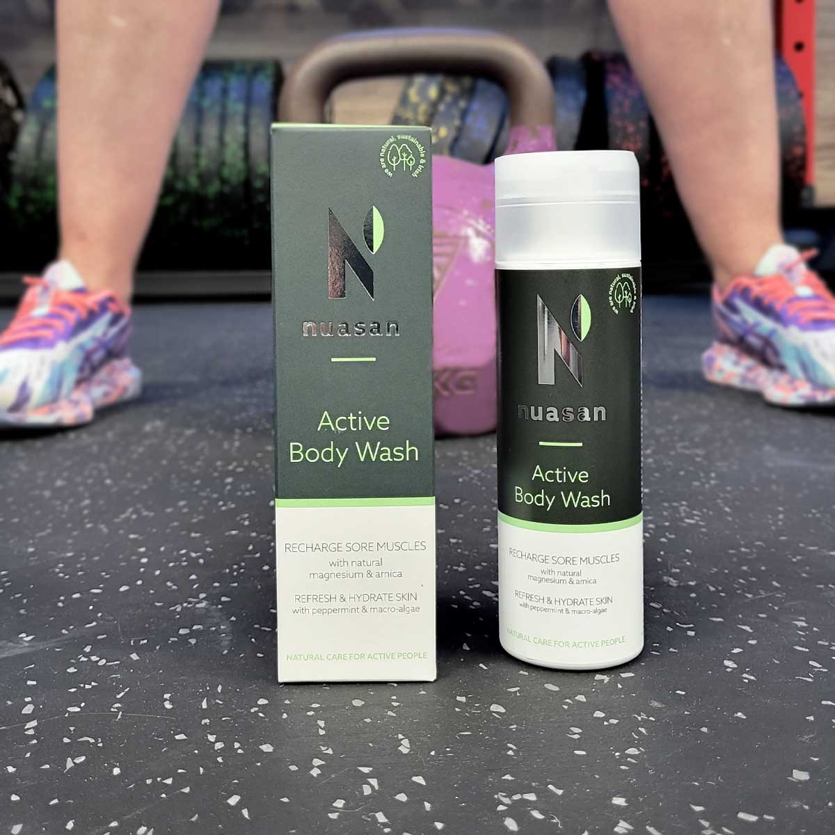 Nuasan Active Body Wash with Arnica and Magnesium to soothe aching and ...